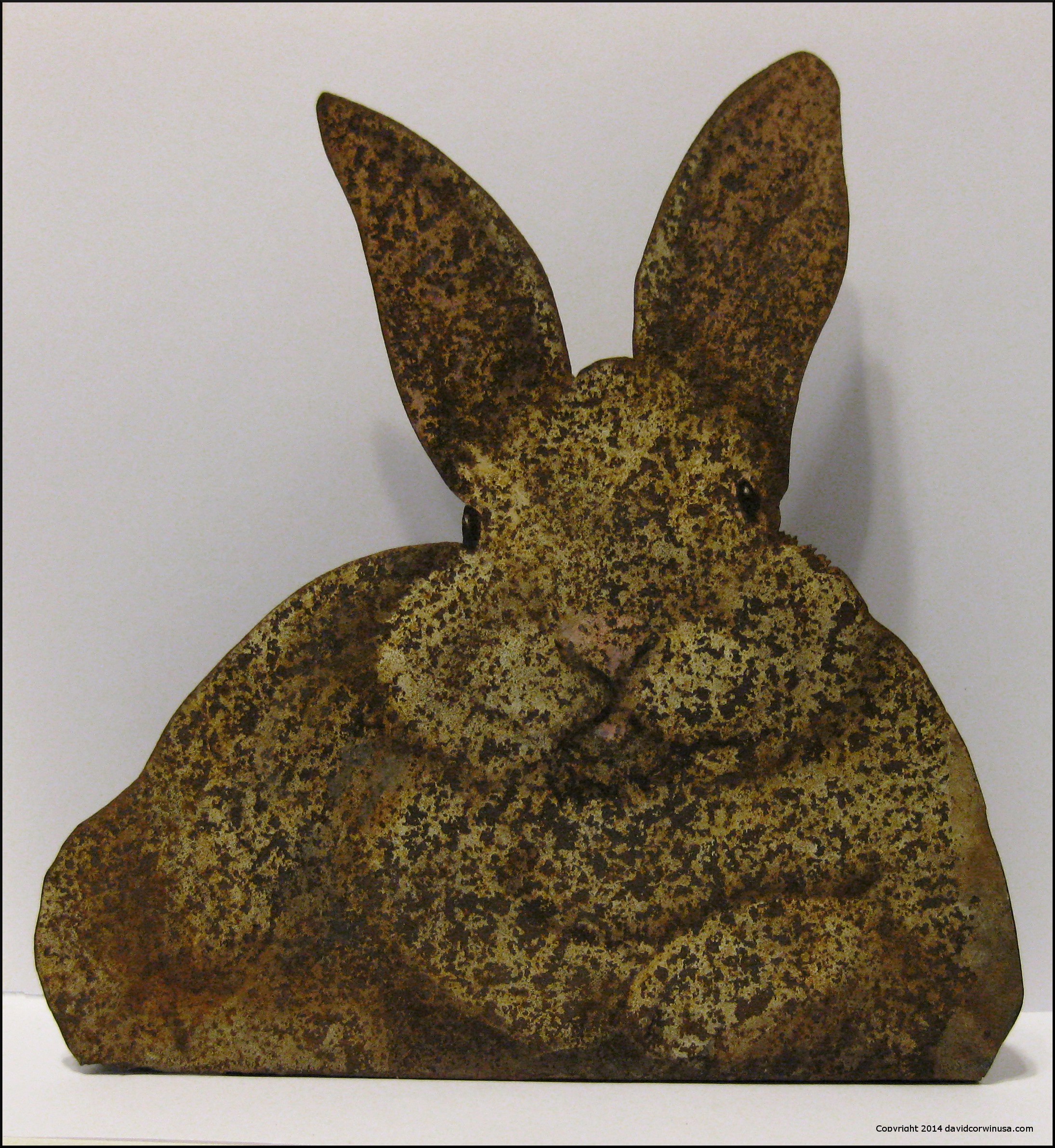 Rusted Sheet Metal Art Hand-cut and Painted